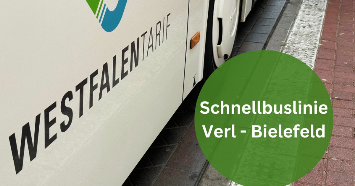 Schnellbuslinie zwischen Verl und Bielefeld | Kreis Gütersloh Homepage